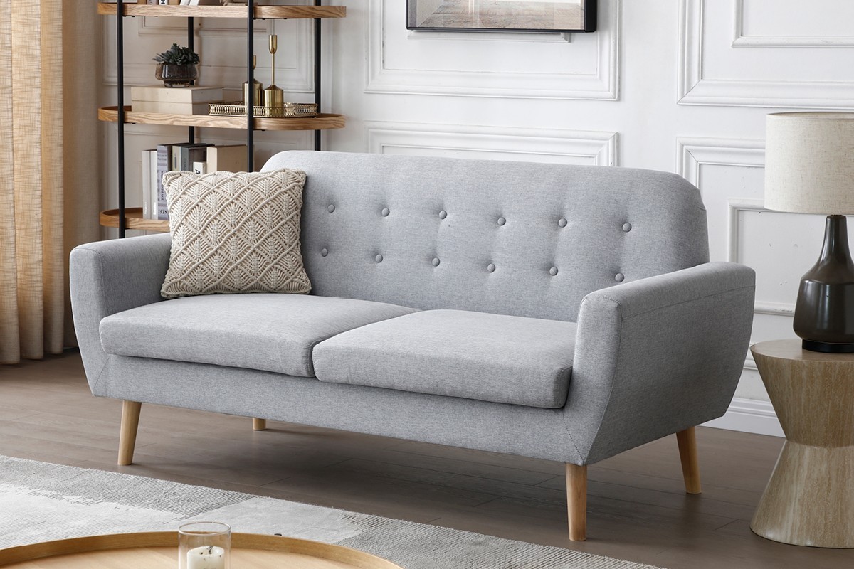 sofá 3 Plazas modelo ERIKSEN en color Gris al MEJOR PRECIO