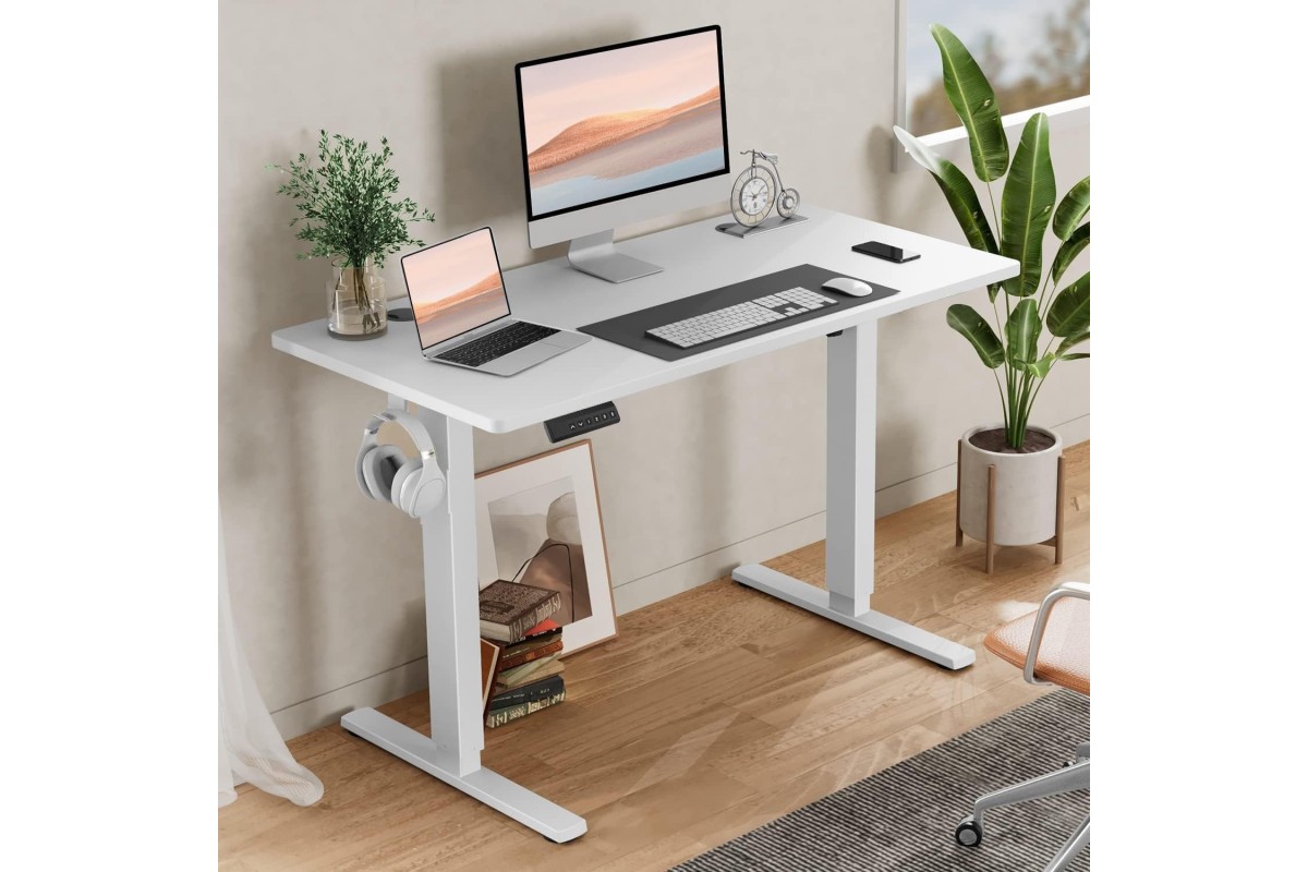 Mesa escritorio elevable 120x60 (Altura 73-118 cm)