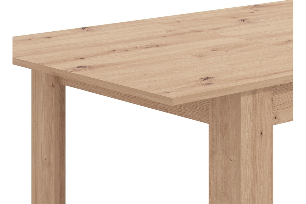 Mesa comedor HAMAR Roble extensible 120x80 cm