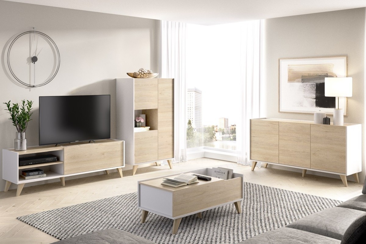 Mueble de salón TV NESS 155 cm moderno | Atrapamuebles