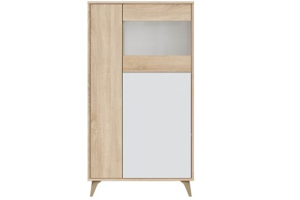 Pack Muebles de Salón Kikua Plus en roble y blanco