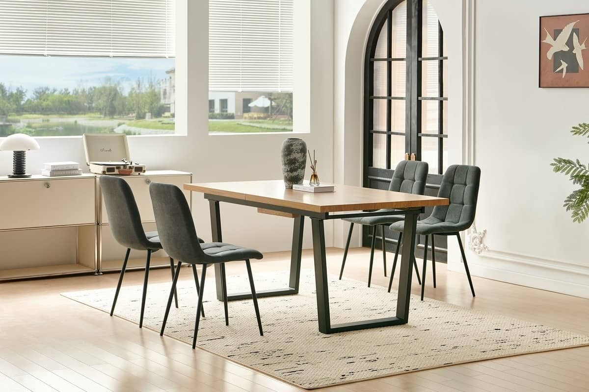Mesa de salón extensible 160/200 cm natural | Atrapamuebles