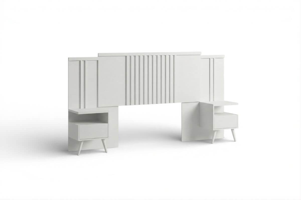 Dormitorio matrimonio FIORE Blanco mate | Atrapamuebles